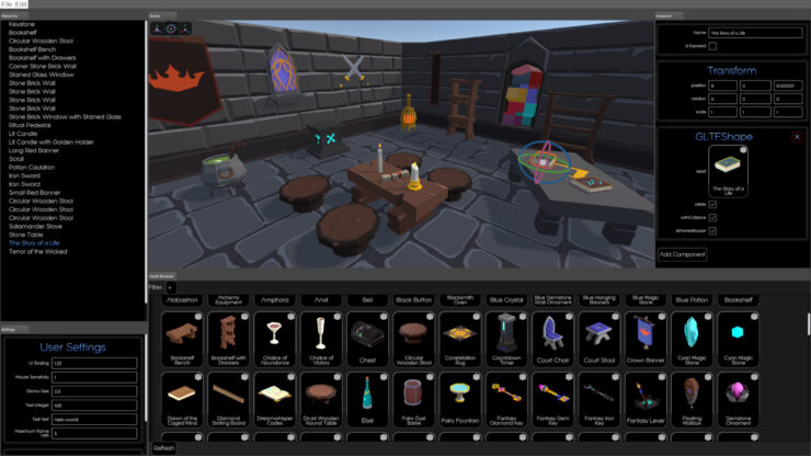 DCL-Edit - A scene editor for the Decentraland SDK - DCL-Edit by THE HUB DAO